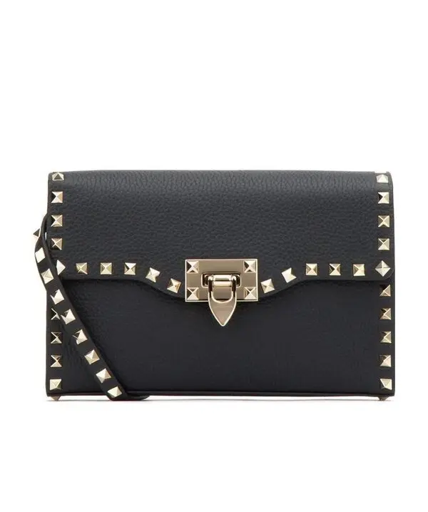 Valentino Garavani Rockstud Shoulder Bag - Black