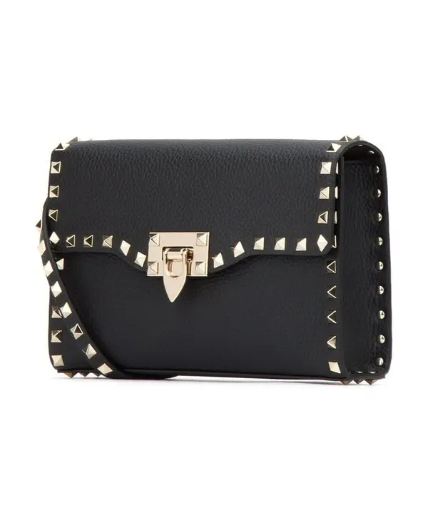 Valentino Garavani Rockstud Shoulder Bag - Black