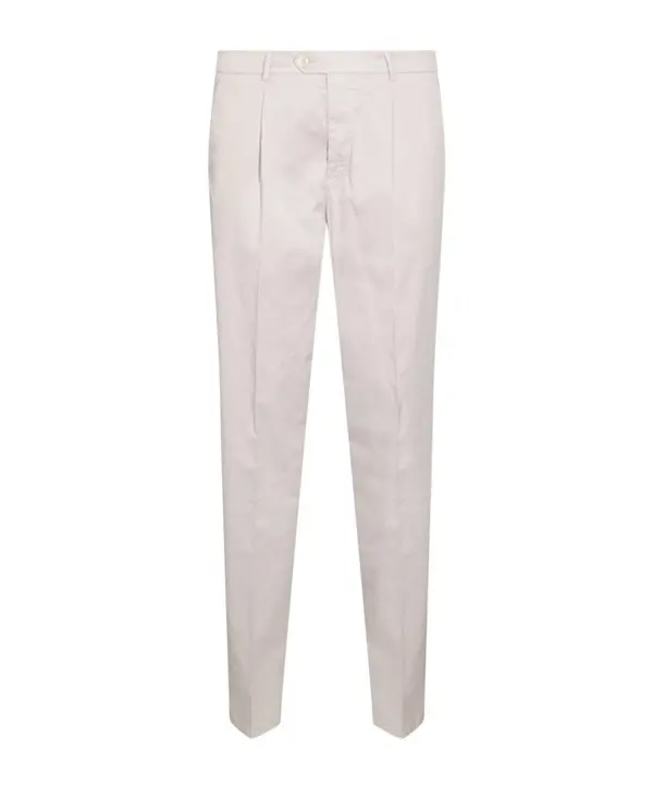 Brunello Cucinelli Pleated Tailored Trousers - White