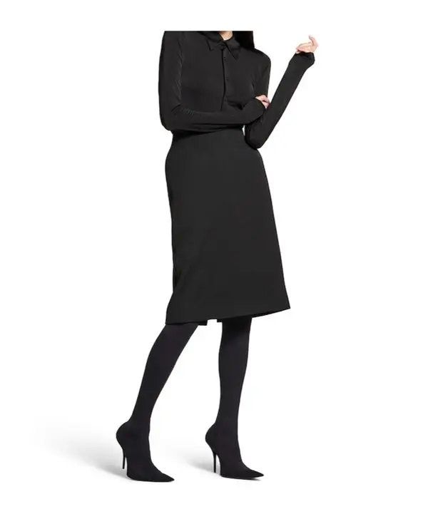 Balenciaga Hourglass Midi Skirt