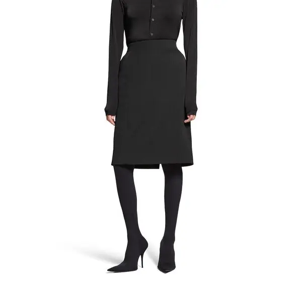 Balenciaga Hourglass Midi Skirt