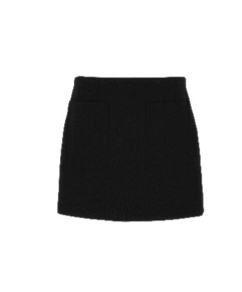 Bottega Veneta Zipped Mini Skirt - Black