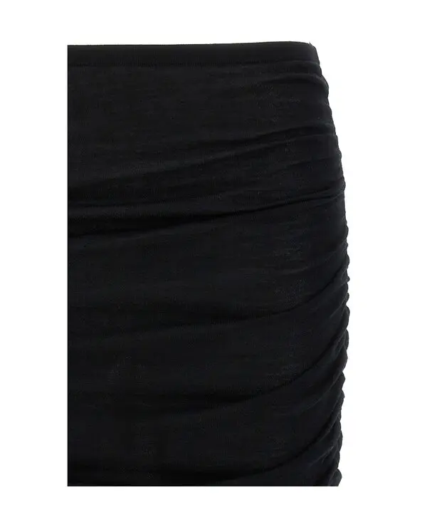 Isabel Marant Étoile Ruched Merino Wool Midi Skirt