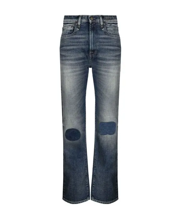 R13 Logo Slim Jeans - Gray