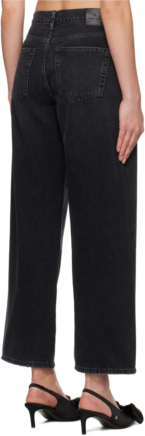 ANINE BING Manon Wide-leg Jeans - Darkgrey