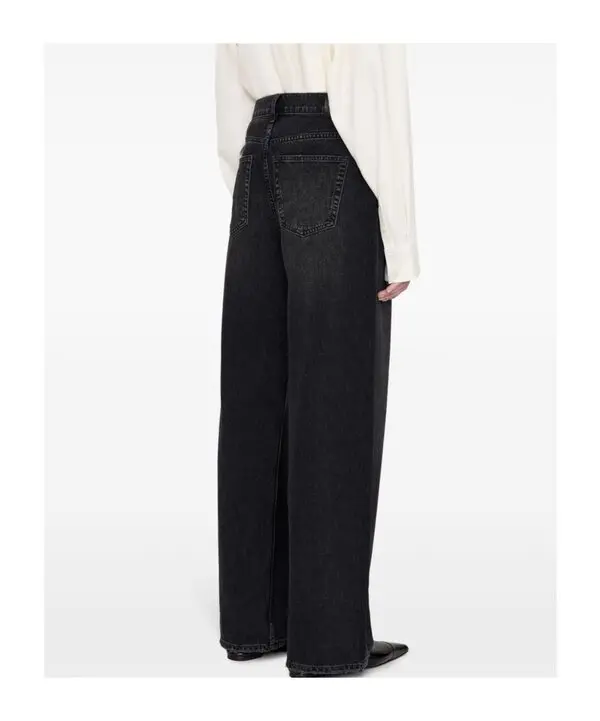ANINE BING Manon Wide-leg Jeans - Darkgrey