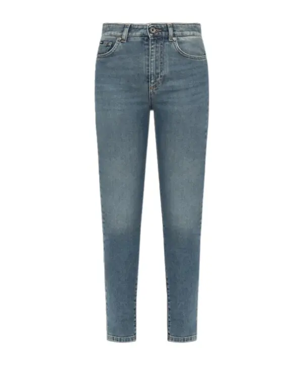 Dolce & Gabbana Dolce Gabbana Logo Plaque Skinny Jeans - Blue
