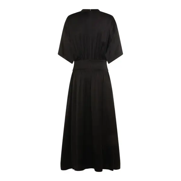 TOTEME Crewneck Satin Maxi Dress