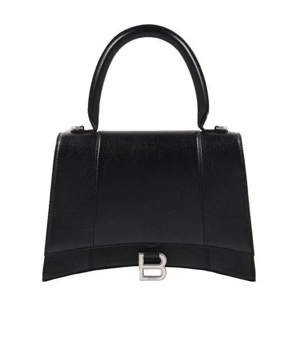 Balenciaga Hourglass Top Handle Bag - Black