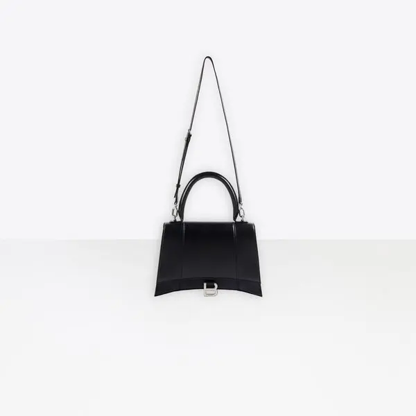 Balenciaga Hourglass Top Handle Bag - Black