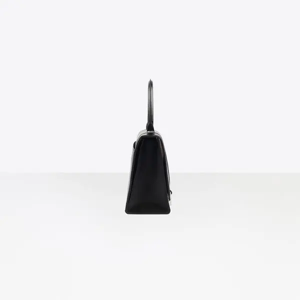 Balenciaga Hourglass Top Handle Bag - Black