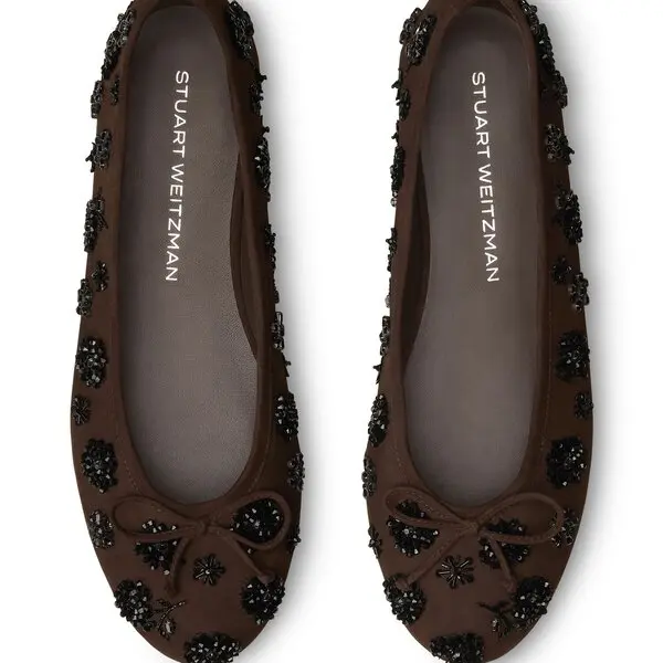 STUART WEITZMAN Prima Bow Ballet Flats