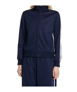 Gucci Technical Jersey Zip Jacket With Embossed Double G - Dark Blue