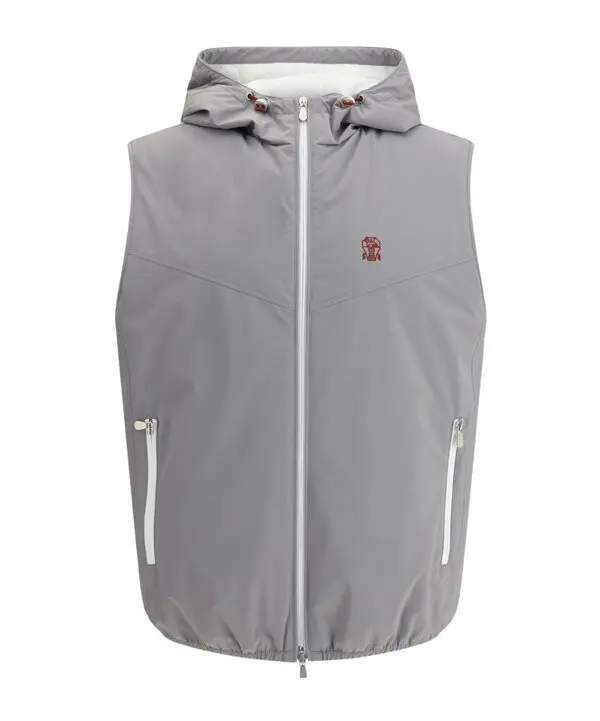 Brunello Cucinelli Zip-up Hooded Vest