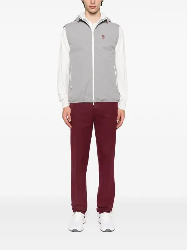 Brunello Cucinelli Zip-up Hooded Vest