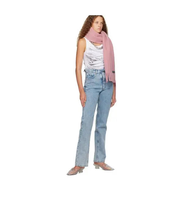 Y/project Chain-detailed Knitted Fringed Scarf