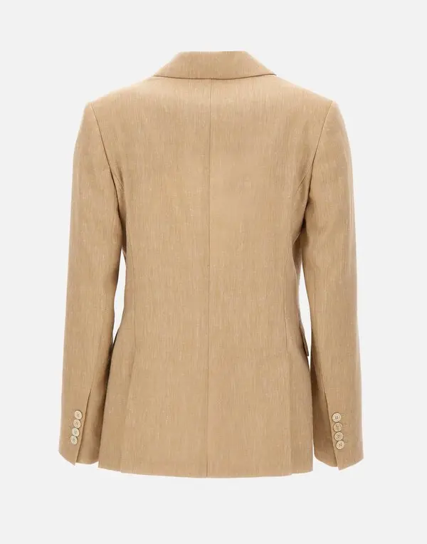 Eleventy Double-breasted Peak-lapel Blazer - Nude