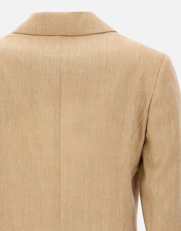 Eleventy Double-breasted Peak-lapel Blazer - Nude