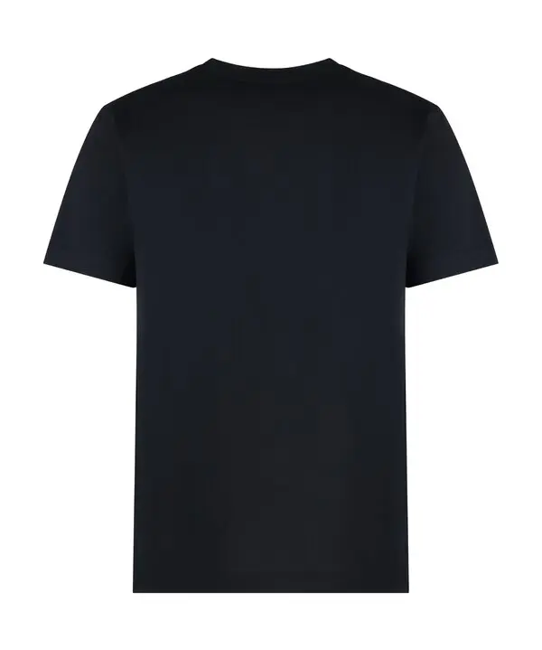 Burberry Logo Embroidered Crewneck T-shirt - Black
