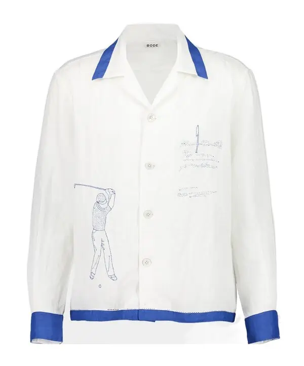 BODE Long Sleeve Shirt - White