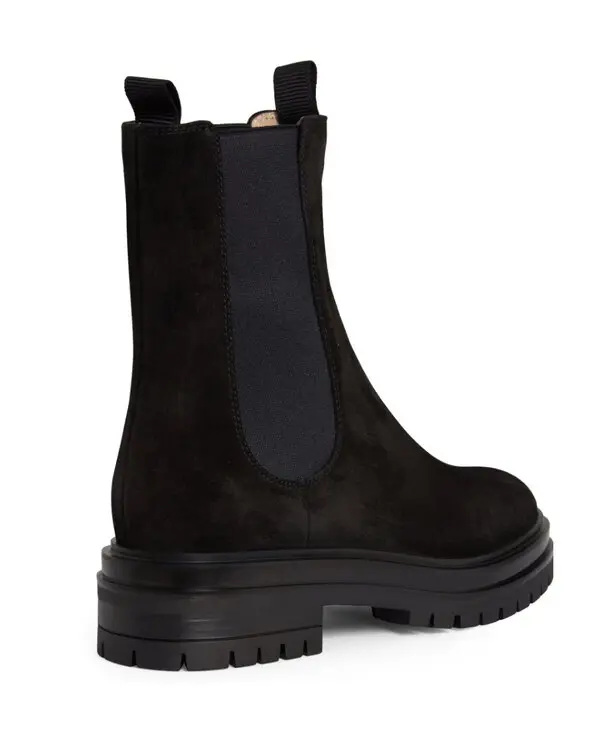 GIANVITO ROSSI Leather Chelsea Boots - Black