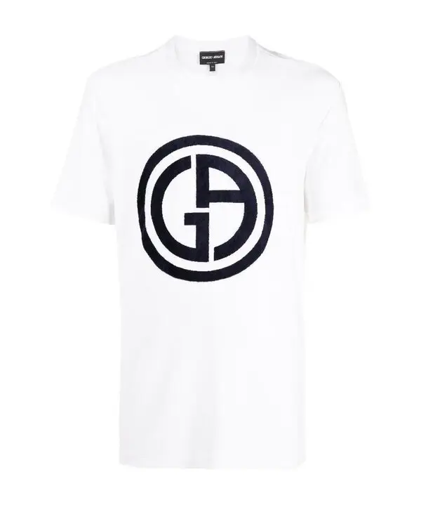 Giorgio Armani Logo Print T-shirt - White