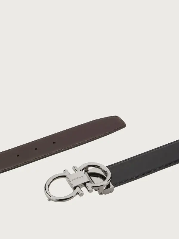 FERRAGAMO Double Gancio Buckle Belt