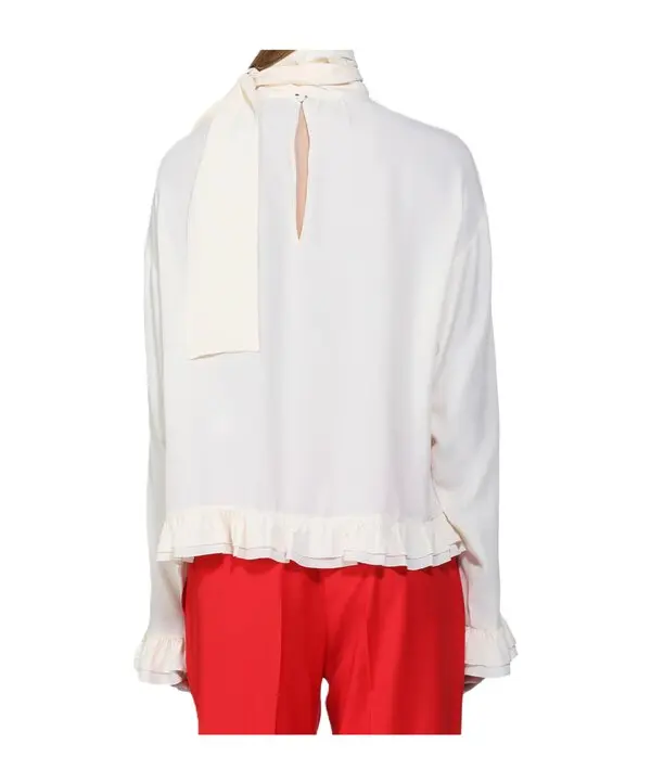 N.21 Long-sleeved Bow Detail Top