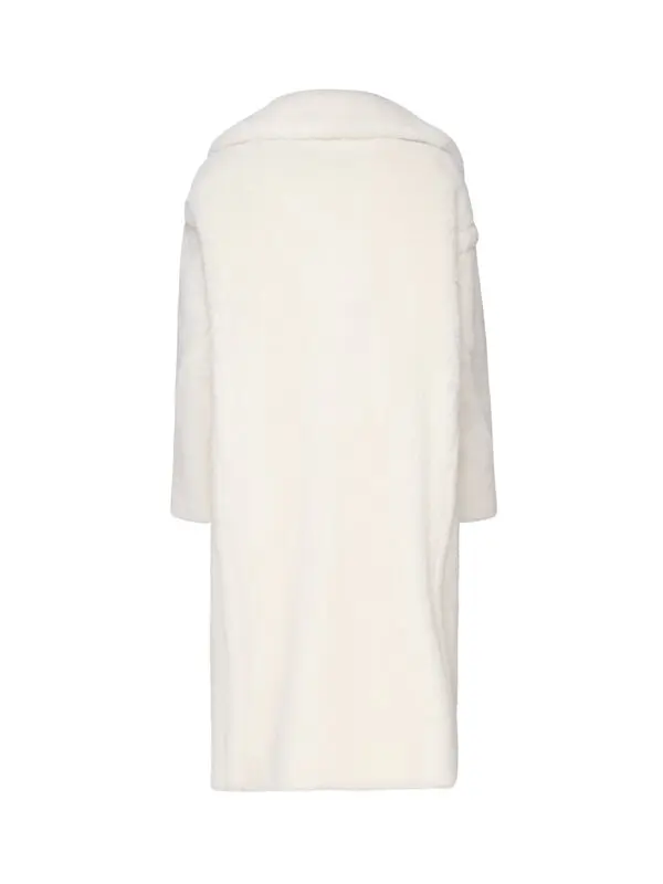 Max Mara Tedgirl Double-breasted Long Coat - White