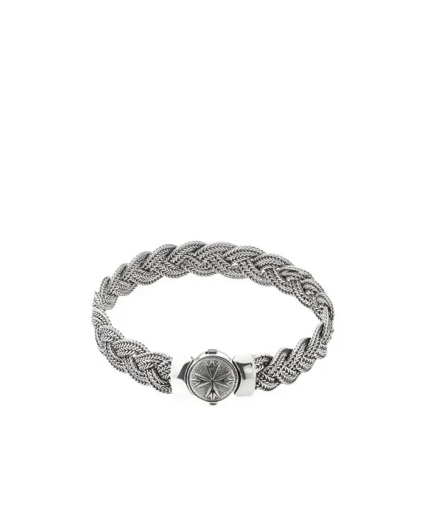 Emanuele Bicocchi Braided Chain Bracelet - Silver