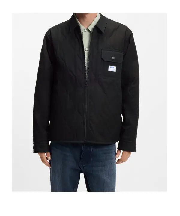 Hugo Boss Ebey Logo-patch Pocket Overshirt