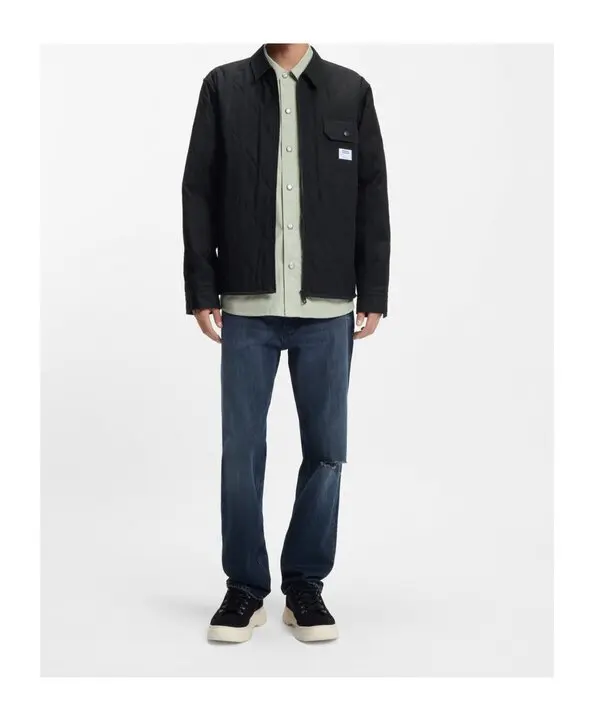 Hugo Boss Ebey Logo-patch Pocket Overshirt