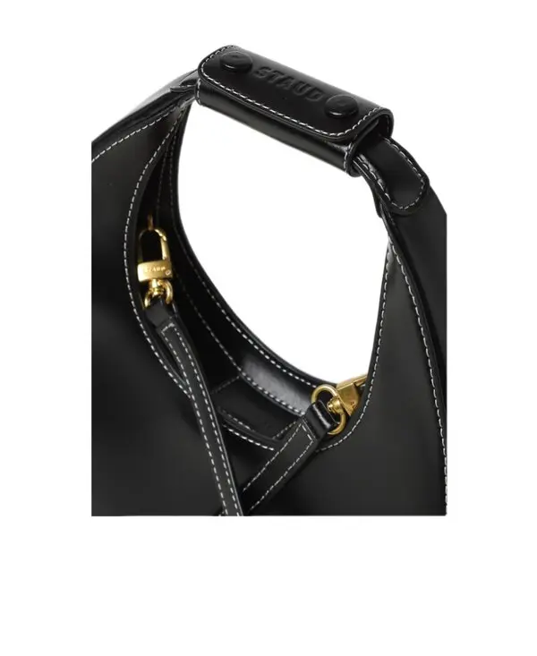 Staud One Handle Shoulder Bag - Black
