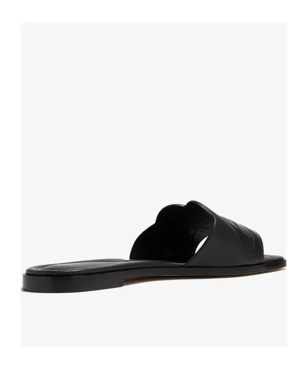 Alexander McQueen Seal Embossed Slip-on Slides