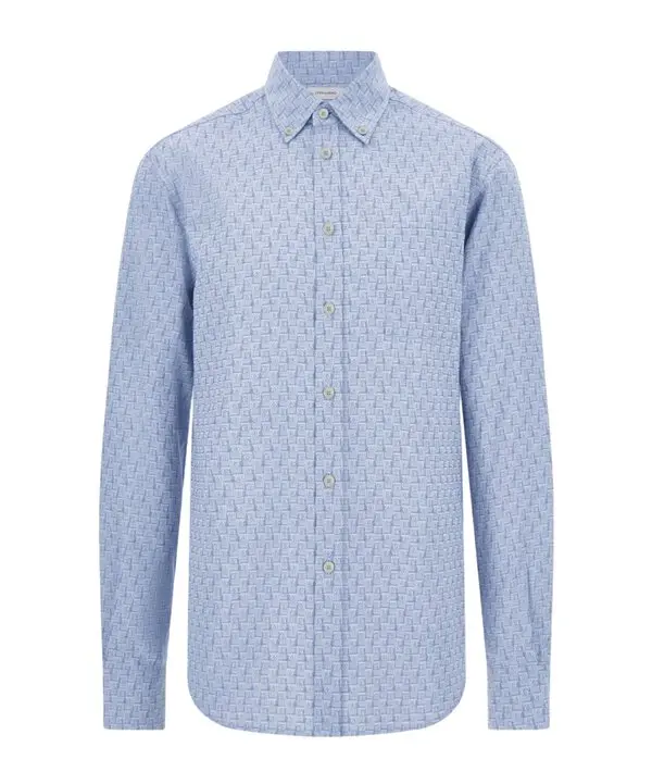 FERRAGAMO Monogram Shirt - Blue