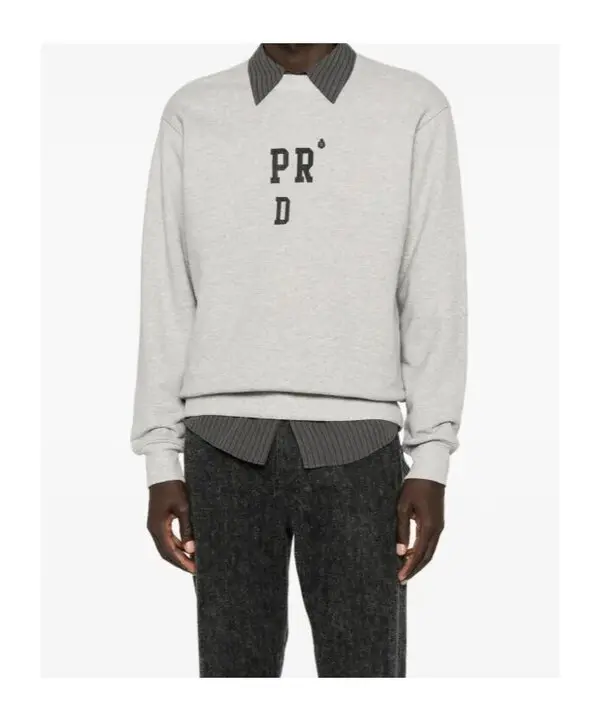 Prada Logo Embroidered Crewneck Sweatshirt