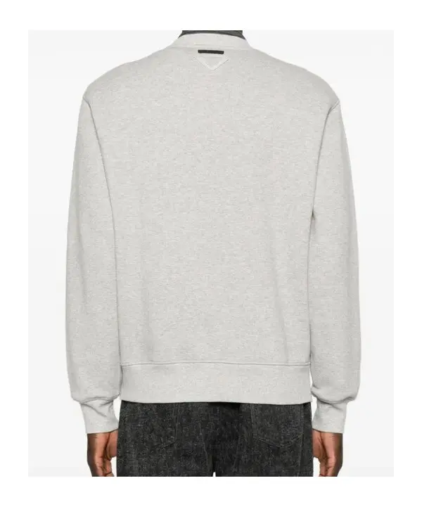 Prada Logo Embroidered Crewneck Sweatshirt