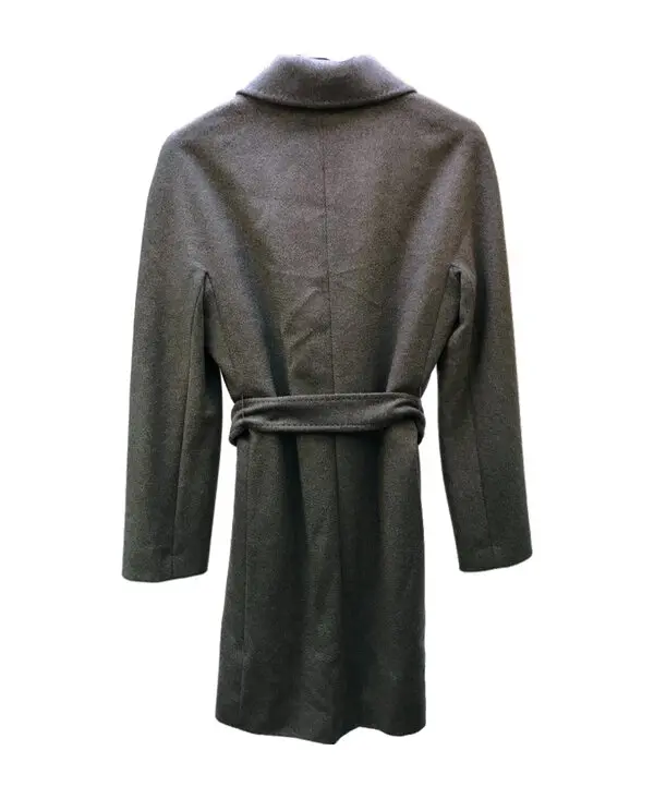 Max Mara Calmo Logo Coat - Black
