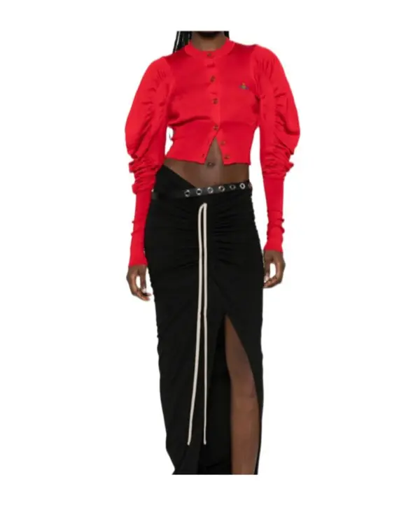 VIVIENNE WESTWOOD Eli Cropped Cardigan - Black