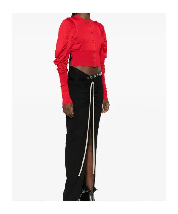 VIVIENNE WESTWOOD Eli Cropped Cardigan - Black