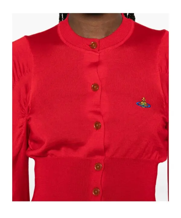 VIVIENNE WESTWOOD Eli Cropped Cardigan - Black