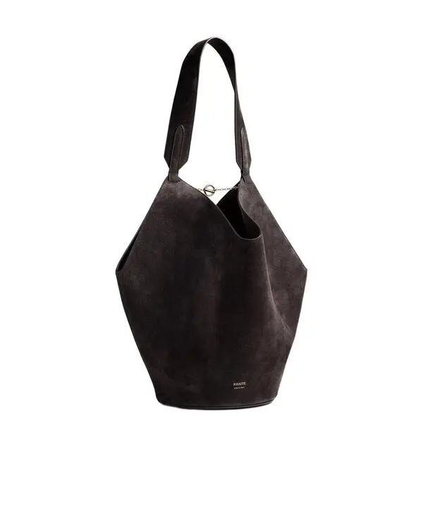 Khaite Hexagonal Top Handle Tote Bag - Black
