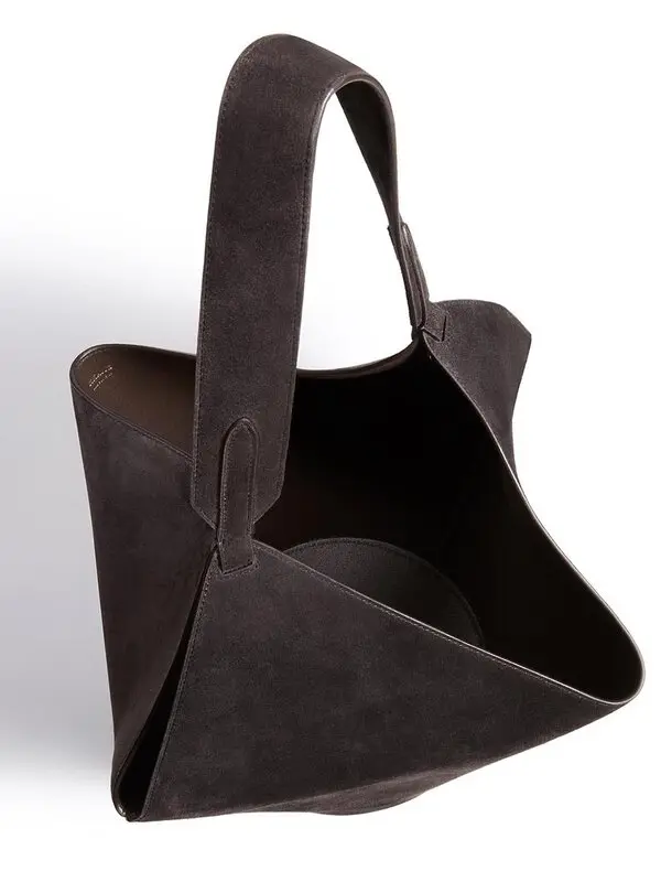 Khaite Hexagonal Top Handle Tote Bag - Black