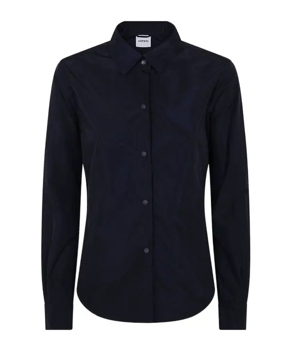 Aspesi Collared Long Sleeve Shirt - Black