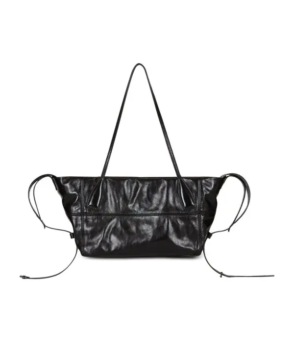 Balmain Shiny Leather Tote Bag