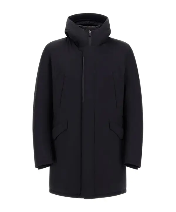 Herno Hooded Long Parka - Black