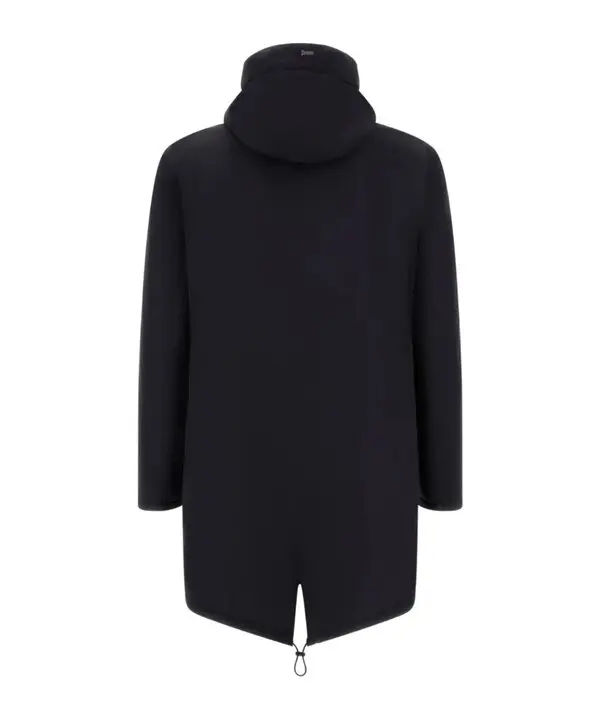 Herno Hooded Long Parka - Black