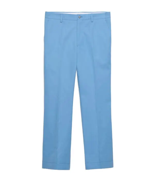 Prada Pleated Tailored Trousers - Celeste