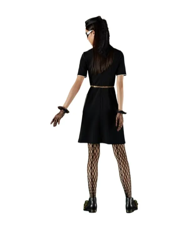 Gucci Buttoned Short-sleeve Midi Dress