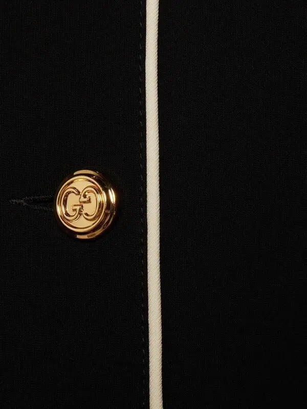Gucci Buttoned Short-sleeve Midi Dress